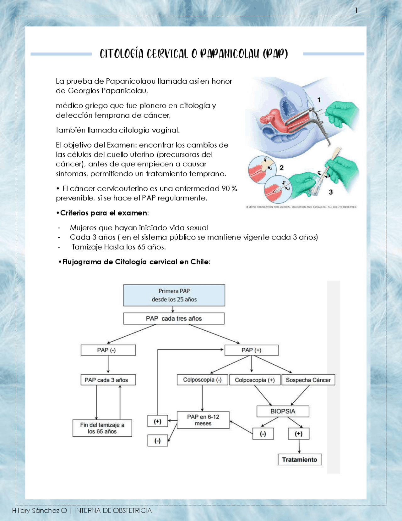 Citología cervical, Papanicolau (PAP), Colposcopia y Técnicas ...