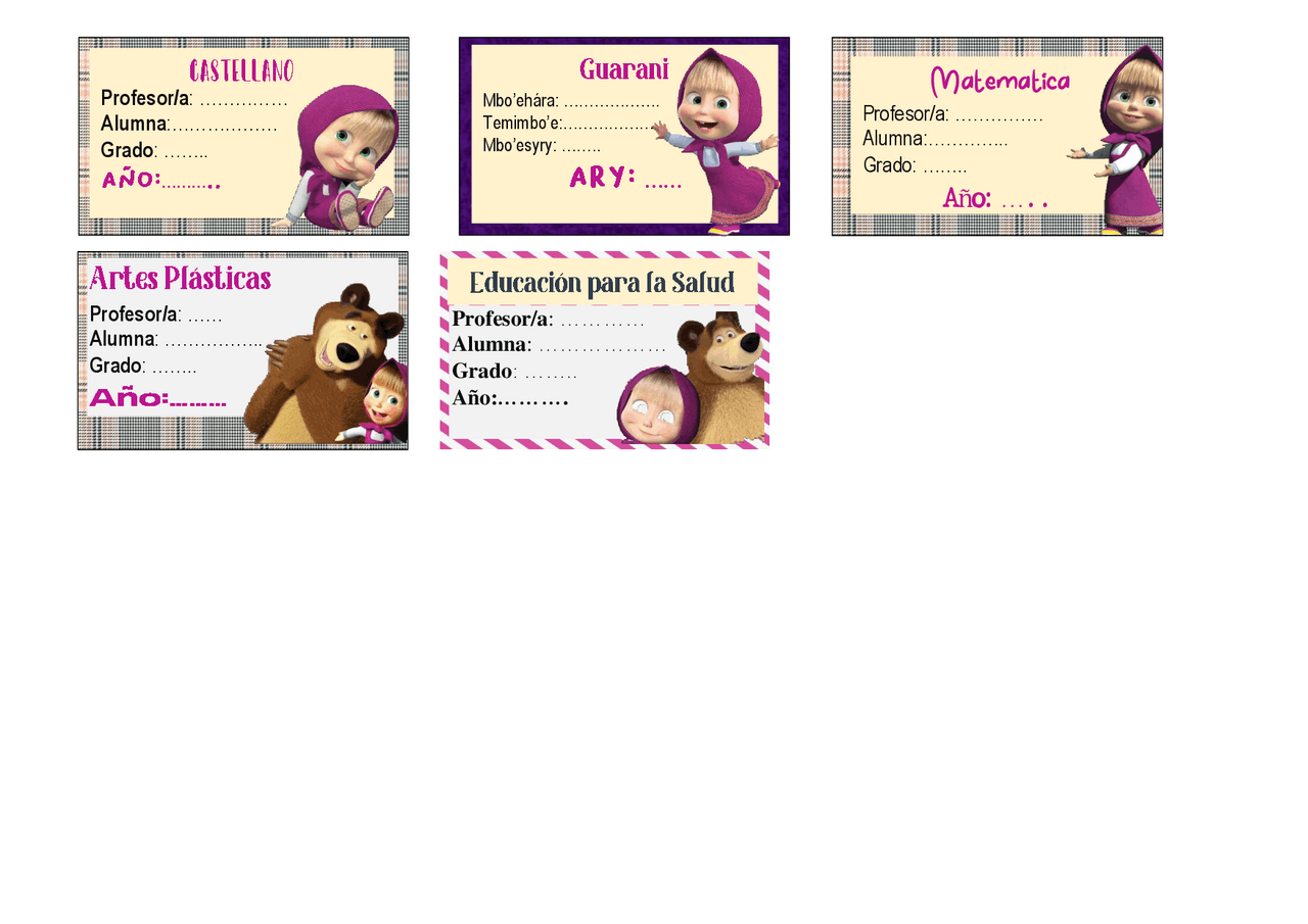 Ejemplos de rótulos pequeños | Esquemas y mapas conceptuales de Artes ...