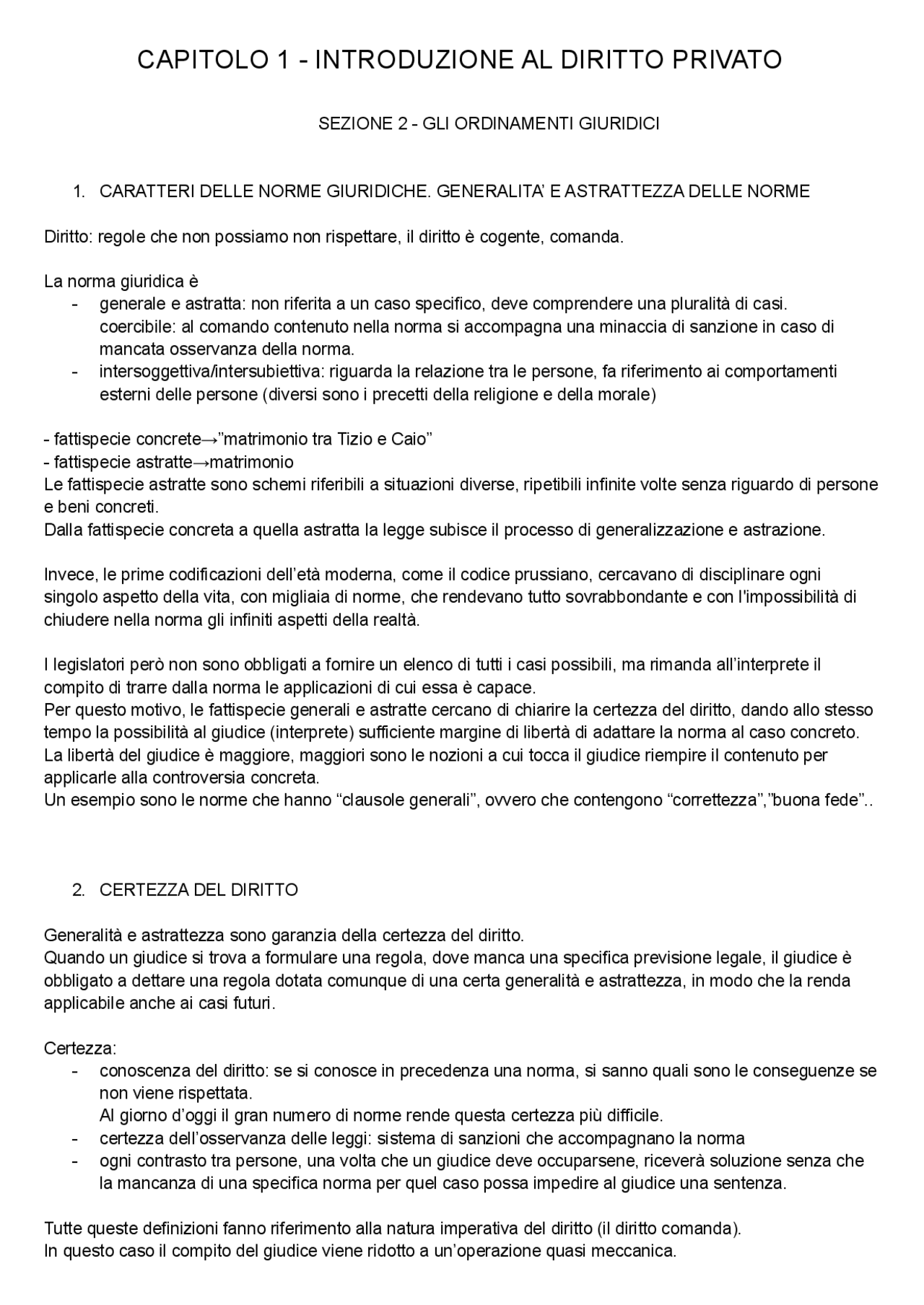 Schemi Diritto Privato | Appunti di Diritto Privato | Docsity