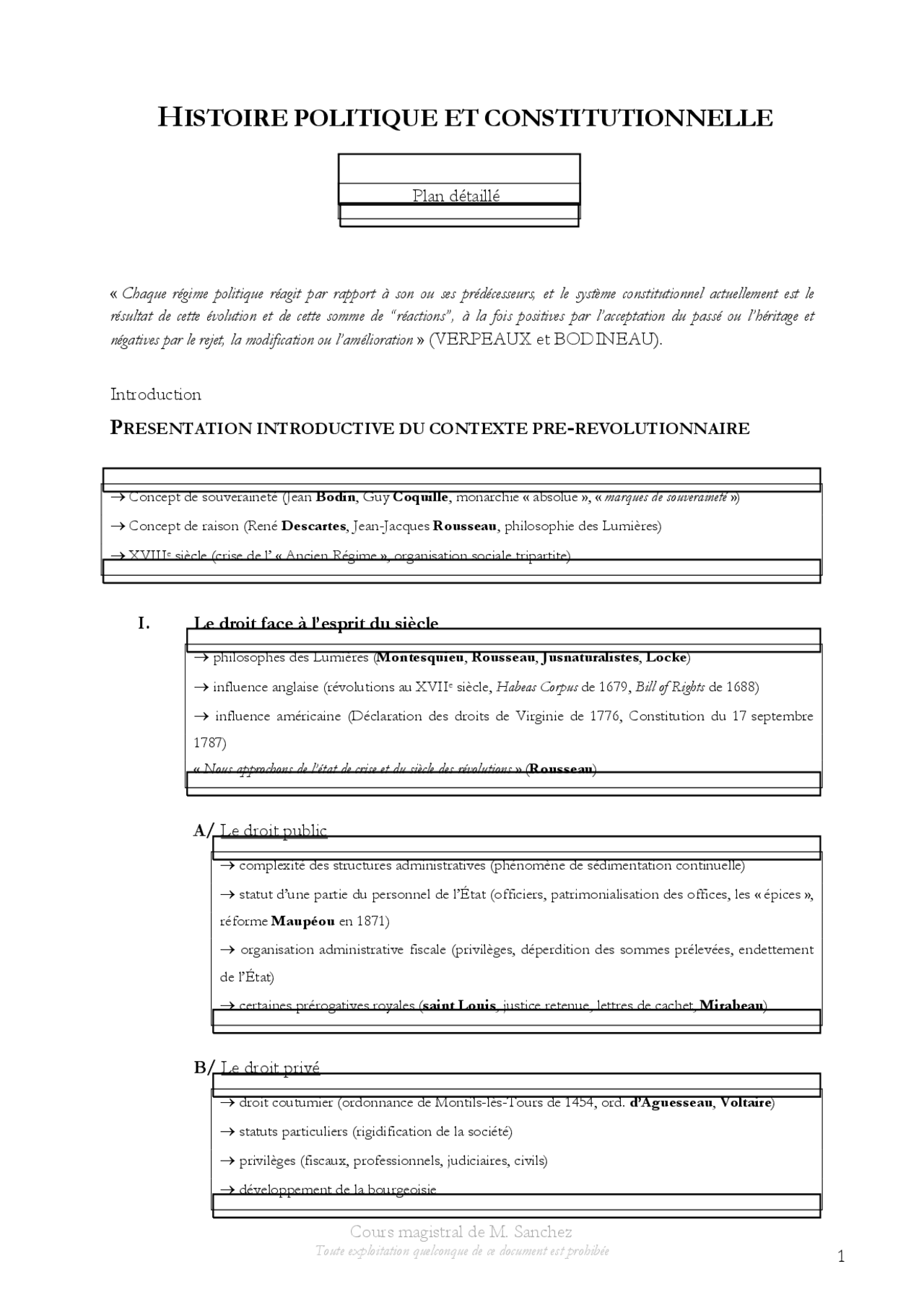 Cours Magistral De La Première Licence De Droit Lectures Droit Docsity