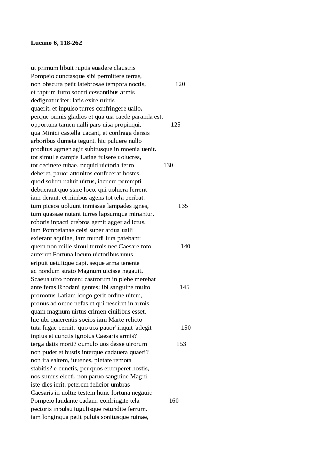 Lucano Traduzione Testi Schemi E Mappe Concettuali Di Lingua Latina