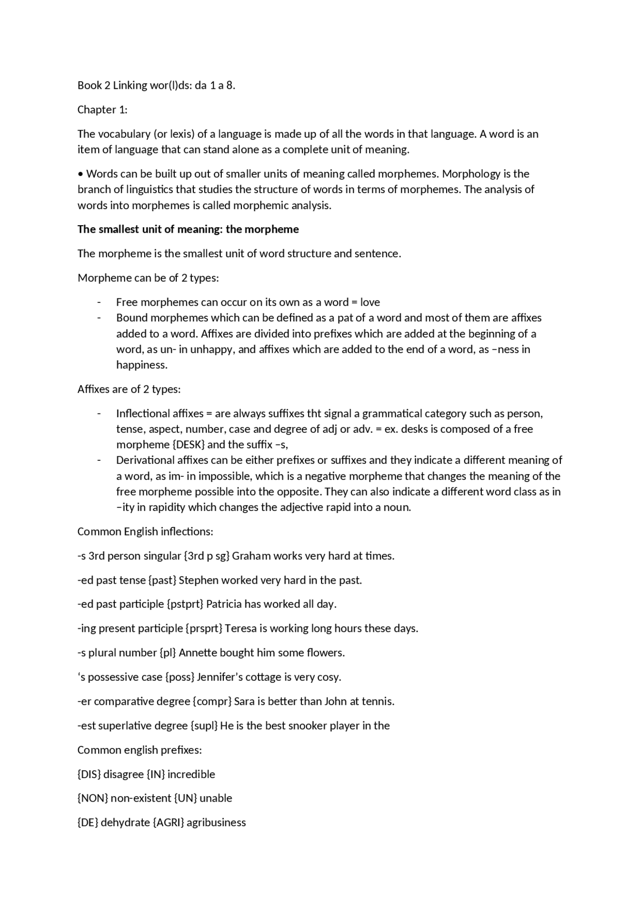 Linking Worlds Riassunto Del Libro Appunti Di Lingua Inglese Docsity