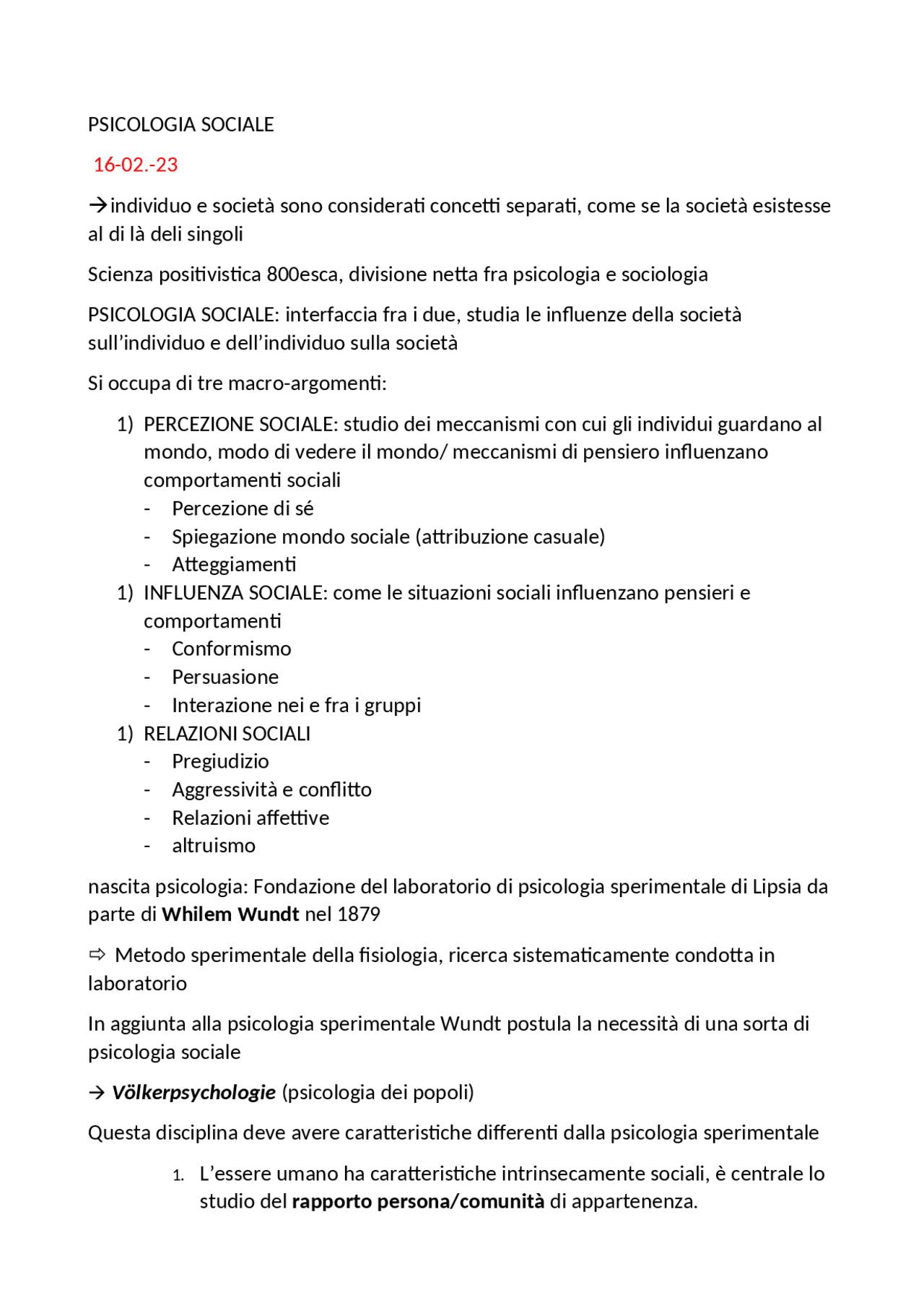 Psicologia Sociale Lezione 1 E 2 Appunti Di Psicologia Sociale Docsity