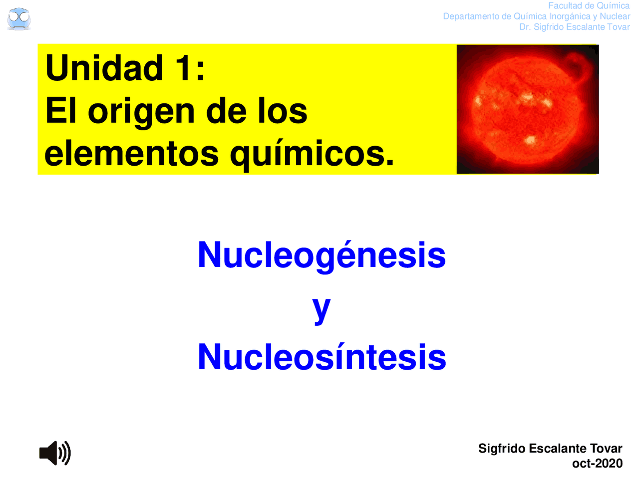 Nucleosintesis mas breve | Resúmenes de Química | Docsity