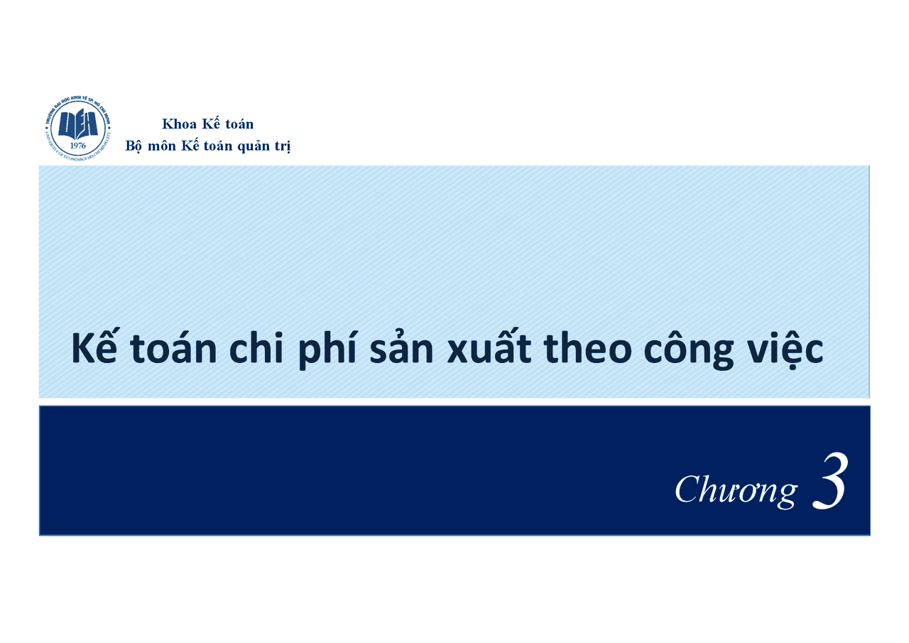 Môn Học Kế Toán Quản Trị Slides Management Accounting Docsity
