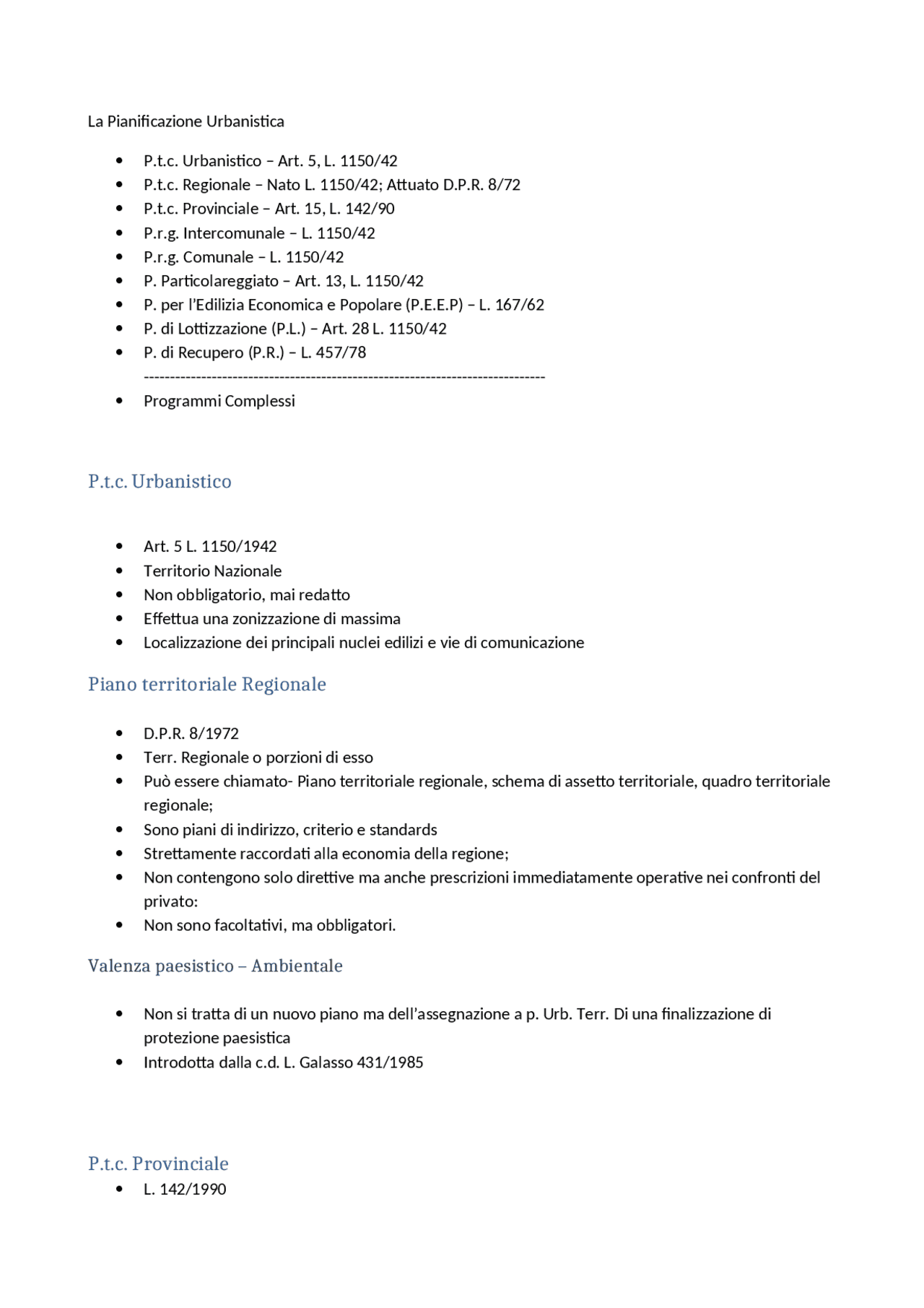 Documento Diritto Urbanistico Schemi E Mappe Concettuali Di Diritto