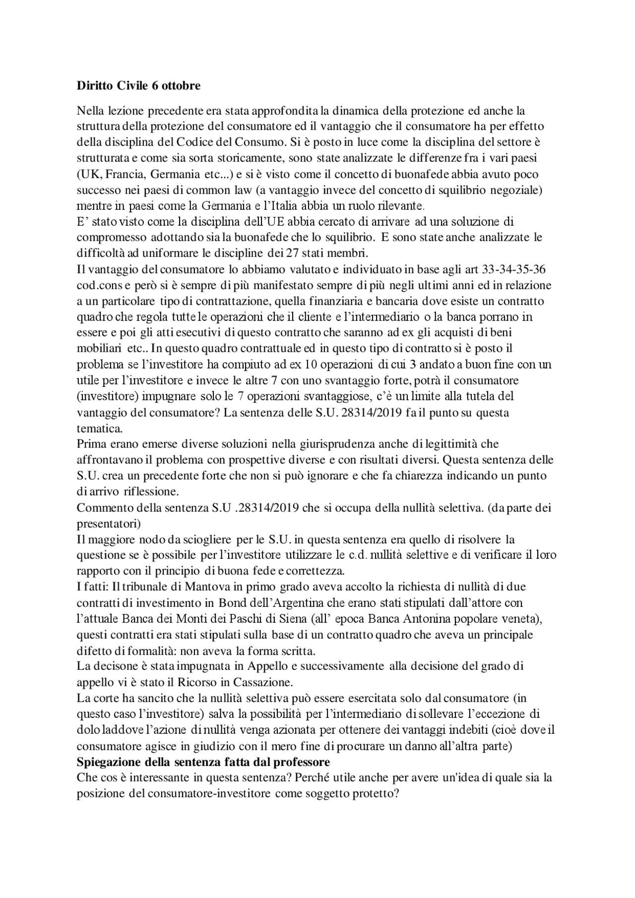 Sbobine Di Diritto Civile Sbobinature Di Diritto Civile Docsity