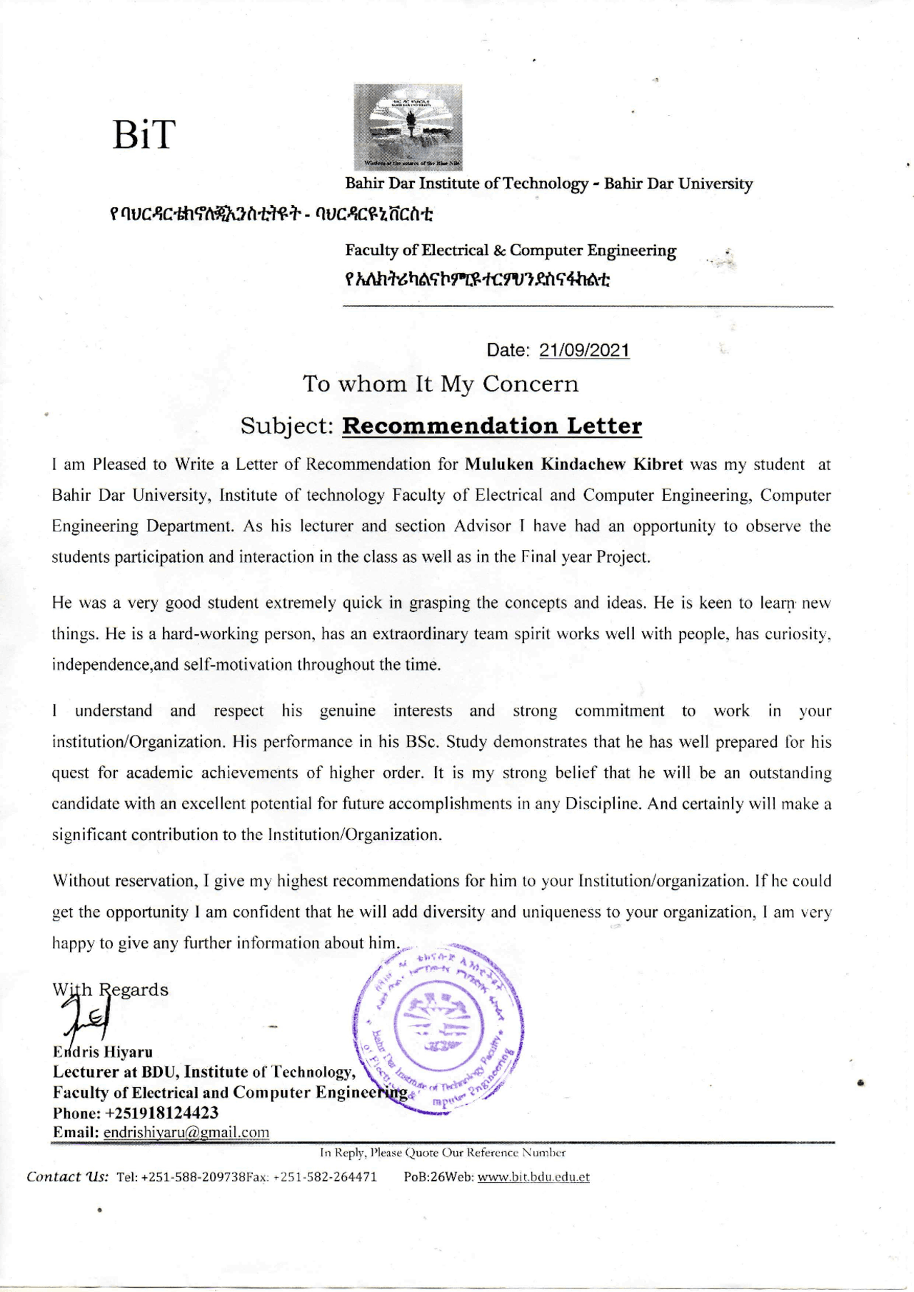 recommendation letter for scholarship | Study Guides, Projects ...