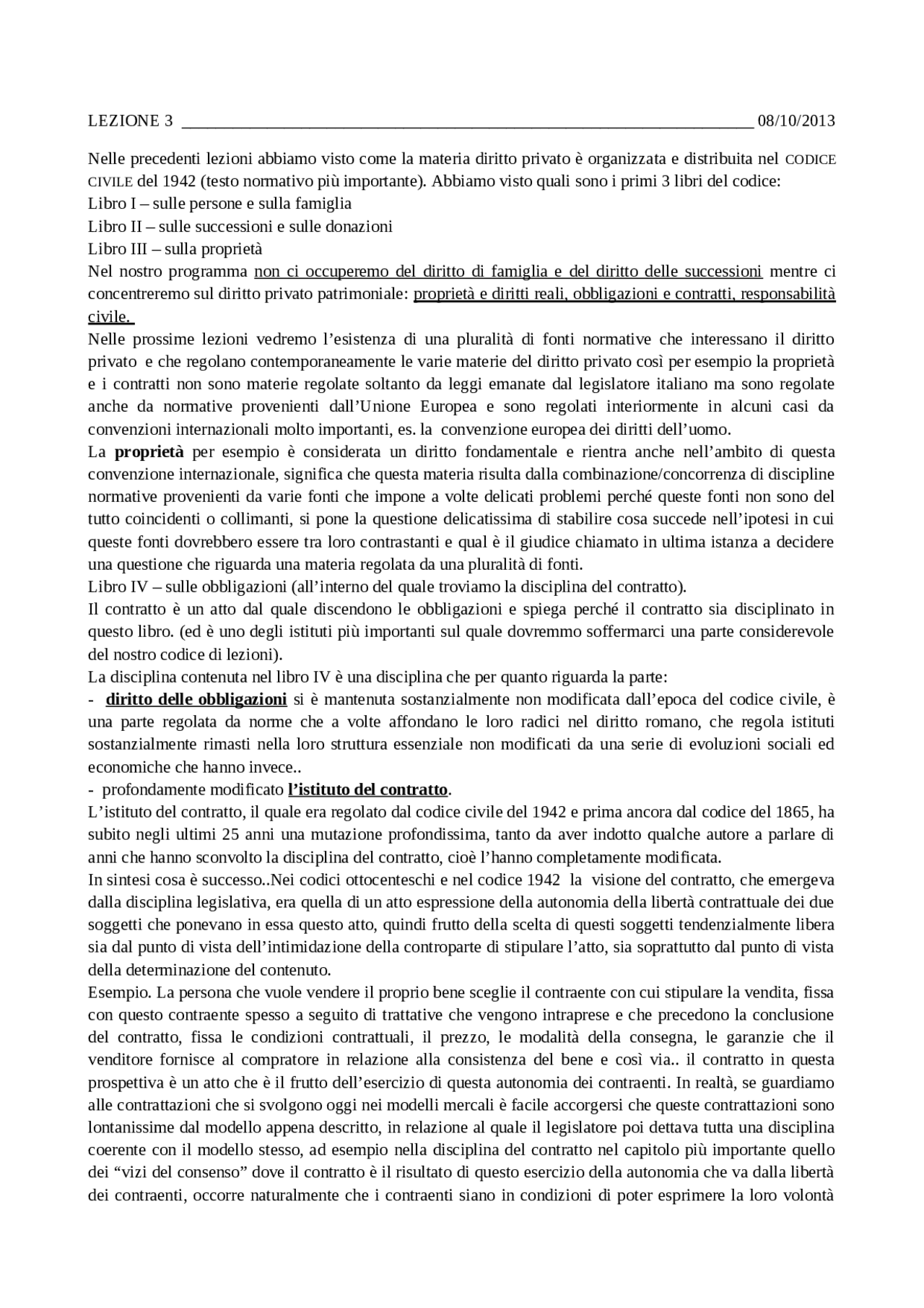 Lezione 3 Diritto Privato Schemi E Mappe Concettuali Di Diritto