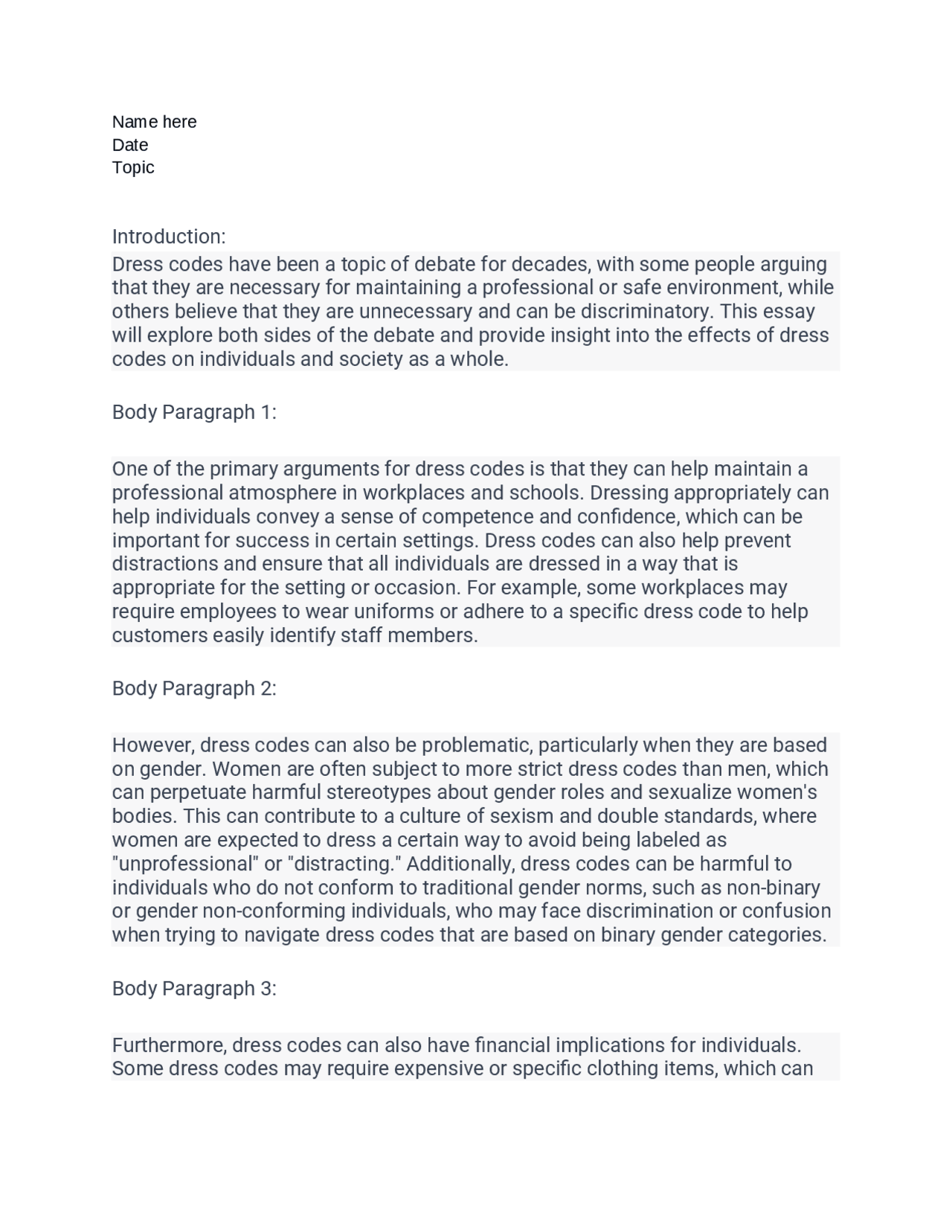 dress code paragraph | Dresses Images 2025 | Page 2