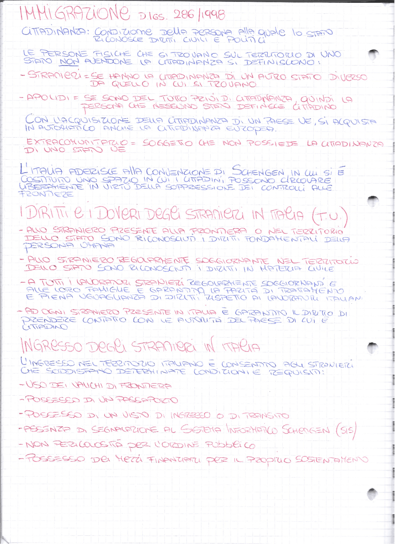 Legge Sullimmigrazione Appunti Di Diritto Docsity