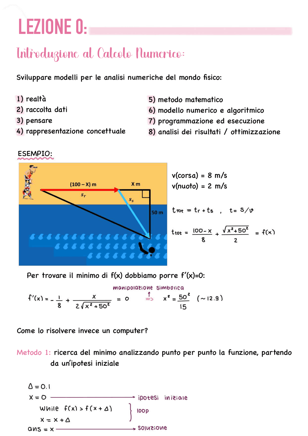 CALCOLI DI PROCESSO - APPUNTI LEZIONI | Appunti di Calcolo Numerico ...