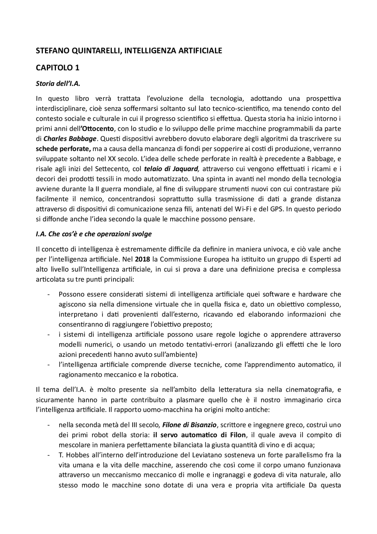 Riassunto Del Libro Di Stefano Quintarelli Appunti Di Storia Della