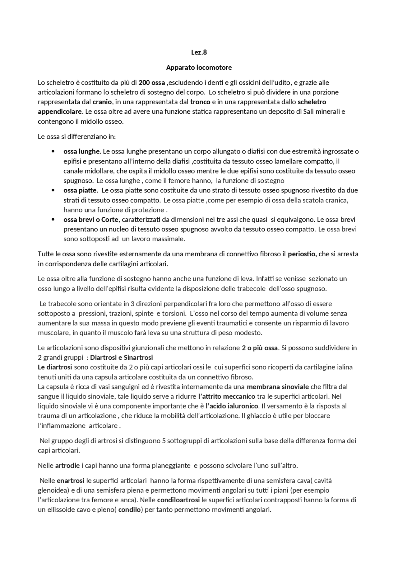 Apparato Locomotore Neurocranio Appunti Di Anatomia Docsity