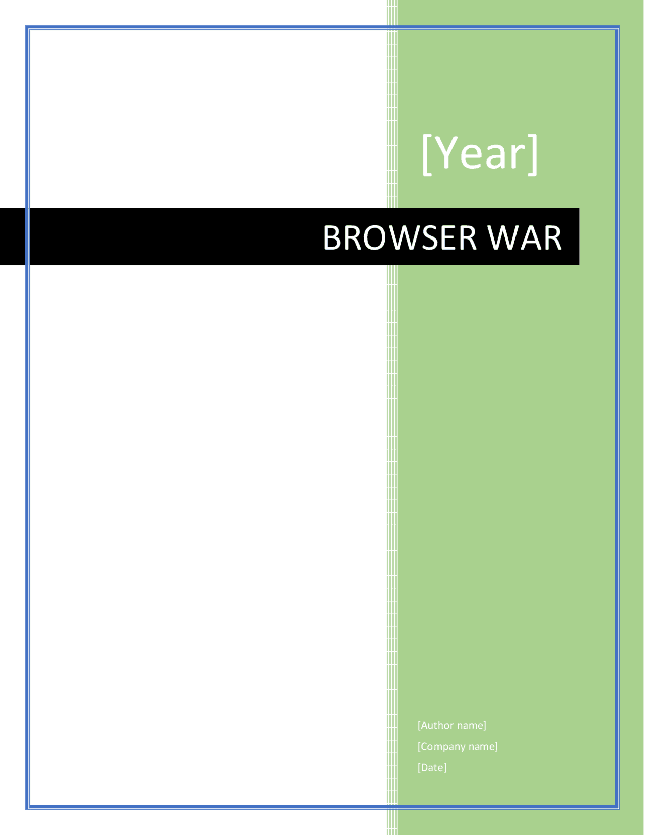 THE ROLE OF BROWSER WAR ON NORMAL COMPUTER USER | Thesis English ...