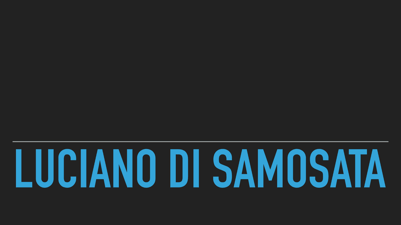 Power point su Luciano di samosata | Slide di Greco | Docsity