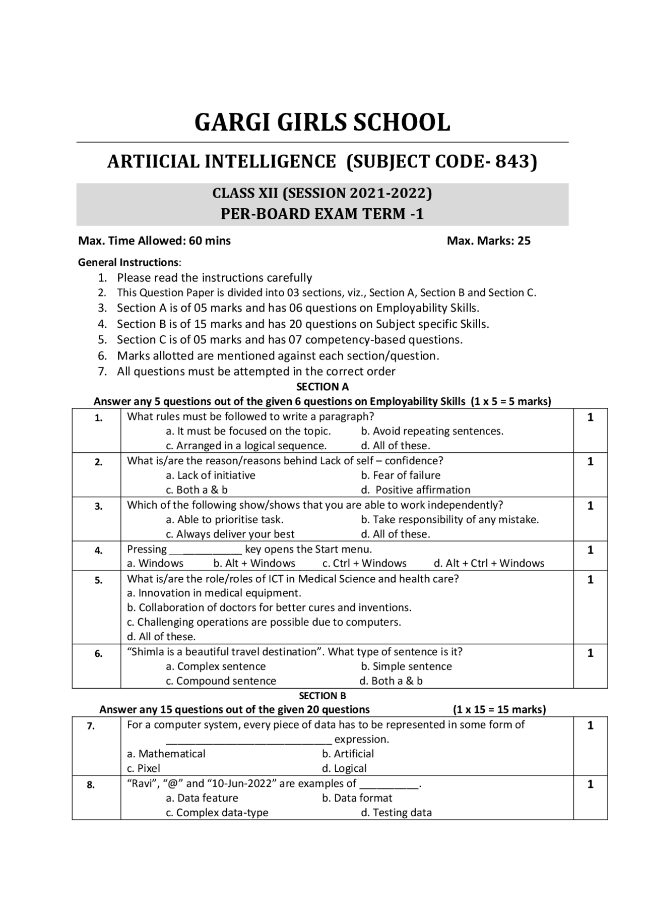 Artificial Intelligence Schemes And Mind Maps Computer Science Docsity