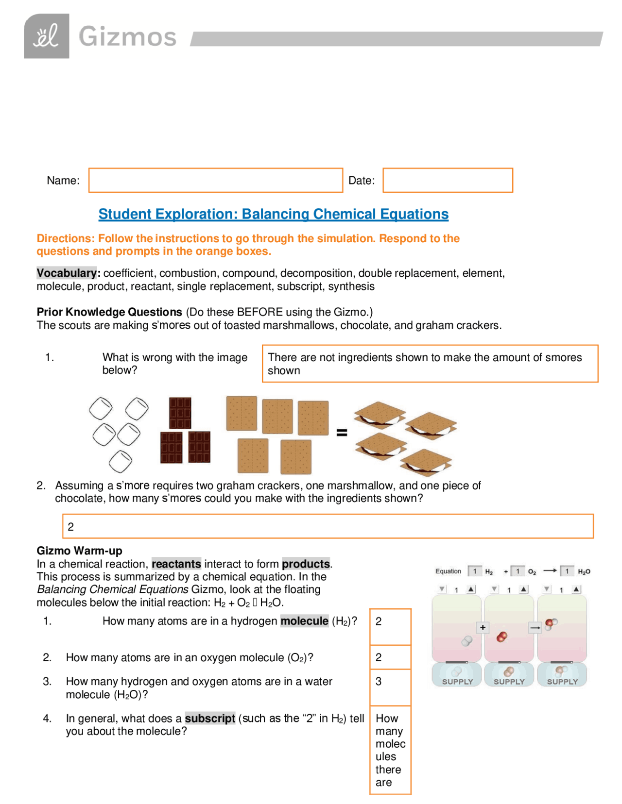 Balancing_chemical_equations_gizmo_converted. | Exams Nursing | Docsity