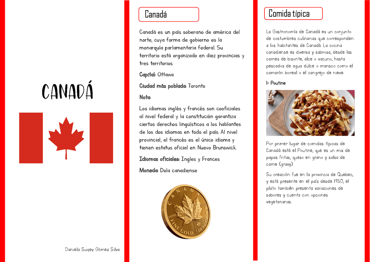 Tríptico De Canadá Para Saber Sobre El Apuntes De Informática Docsity