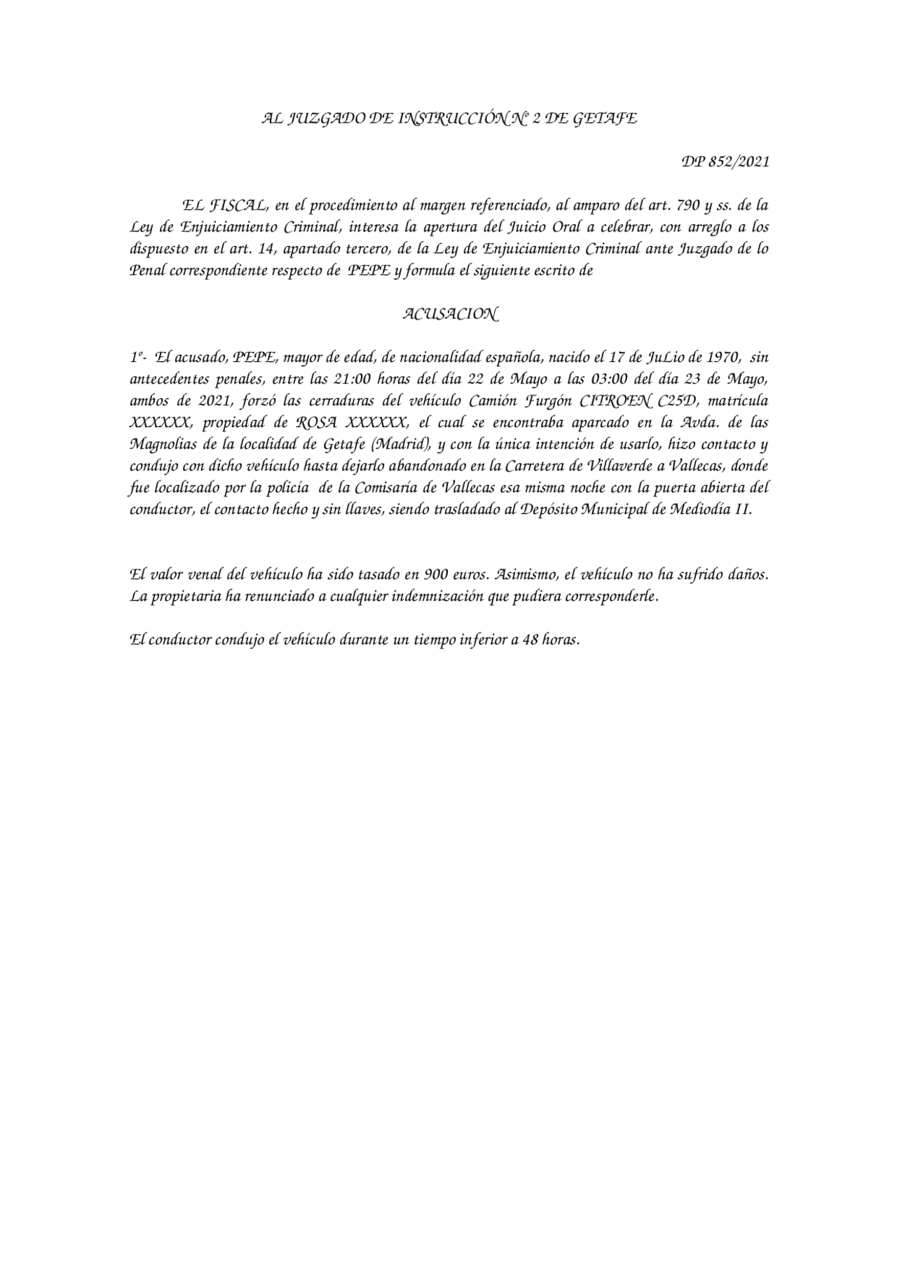 PRACTICA 13 PENAL ESPECIAL | Ejercicios de Derecho Penal | Docsity