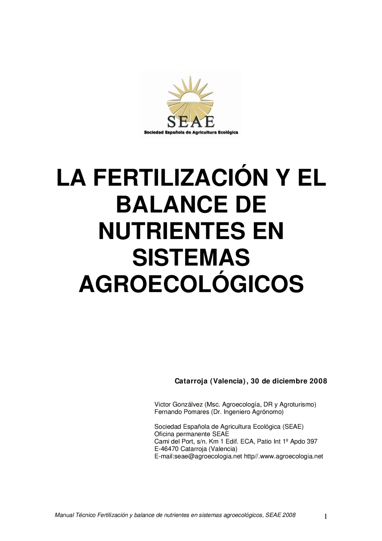 Manual De Fertilización Monografías Ensayos De Biología Docsity