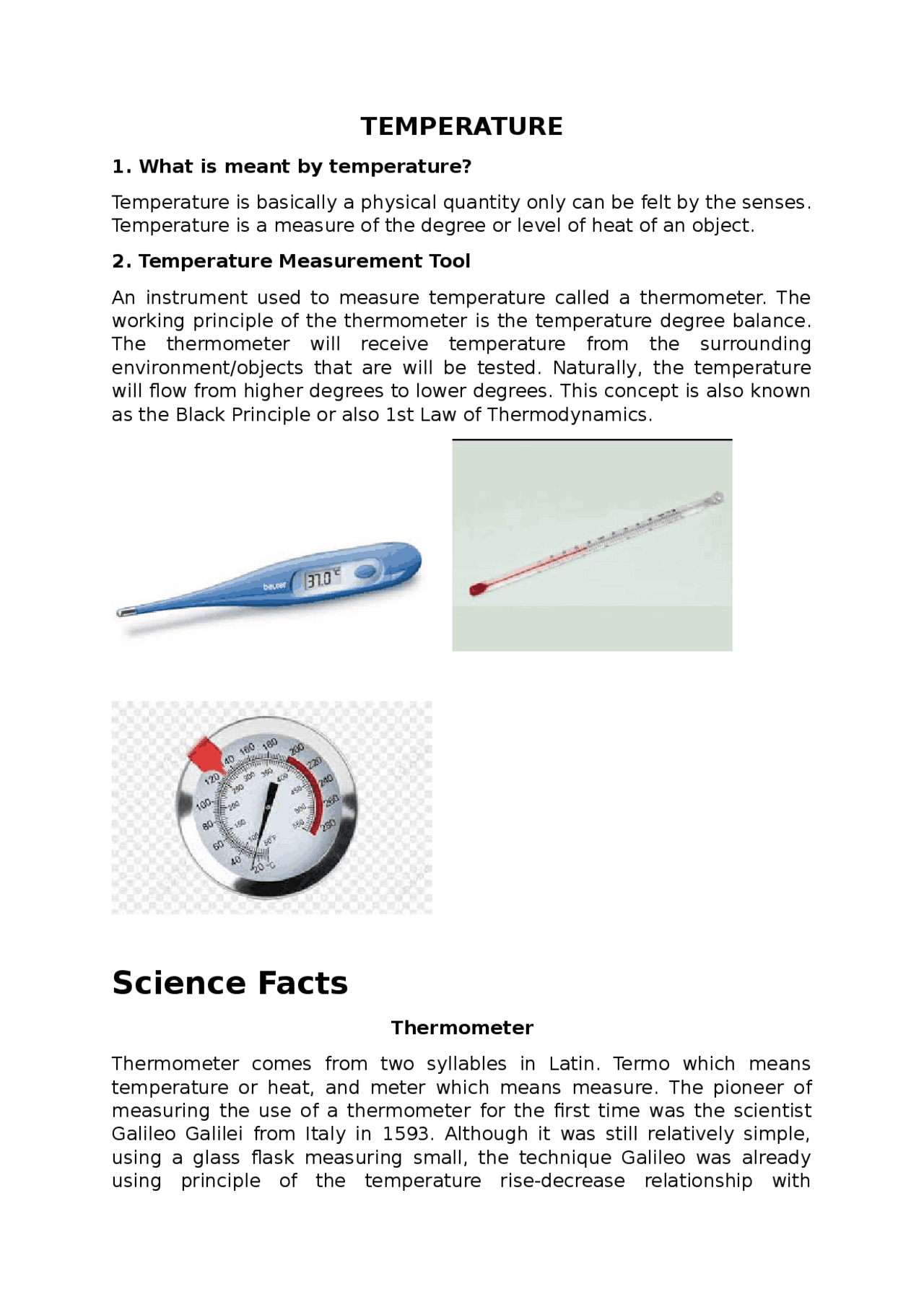 Thermometer Conversion Exercises Physics Docsity