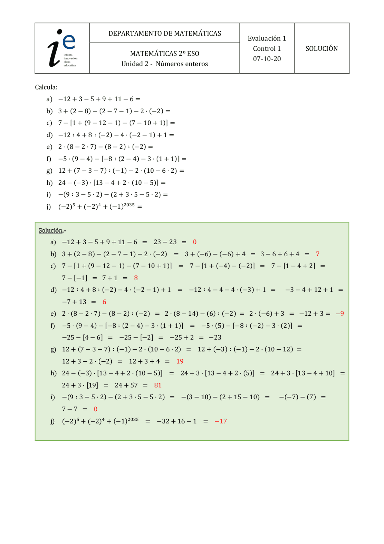 FICHAS DE EJERCICIOS DE REFUERZO 2 ESO MATEMATICAS | Ejercicios de Matemáticas | Docsity
