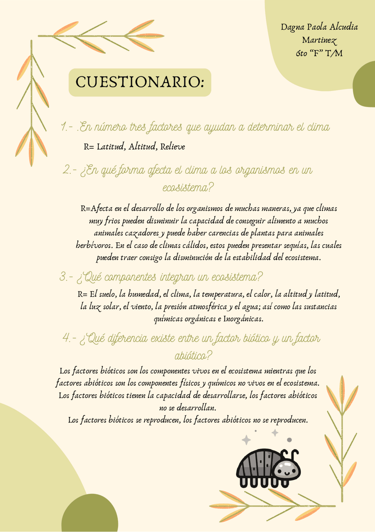 Ecosistemas De La Ecológia Ejercicios De Derecho Docsity