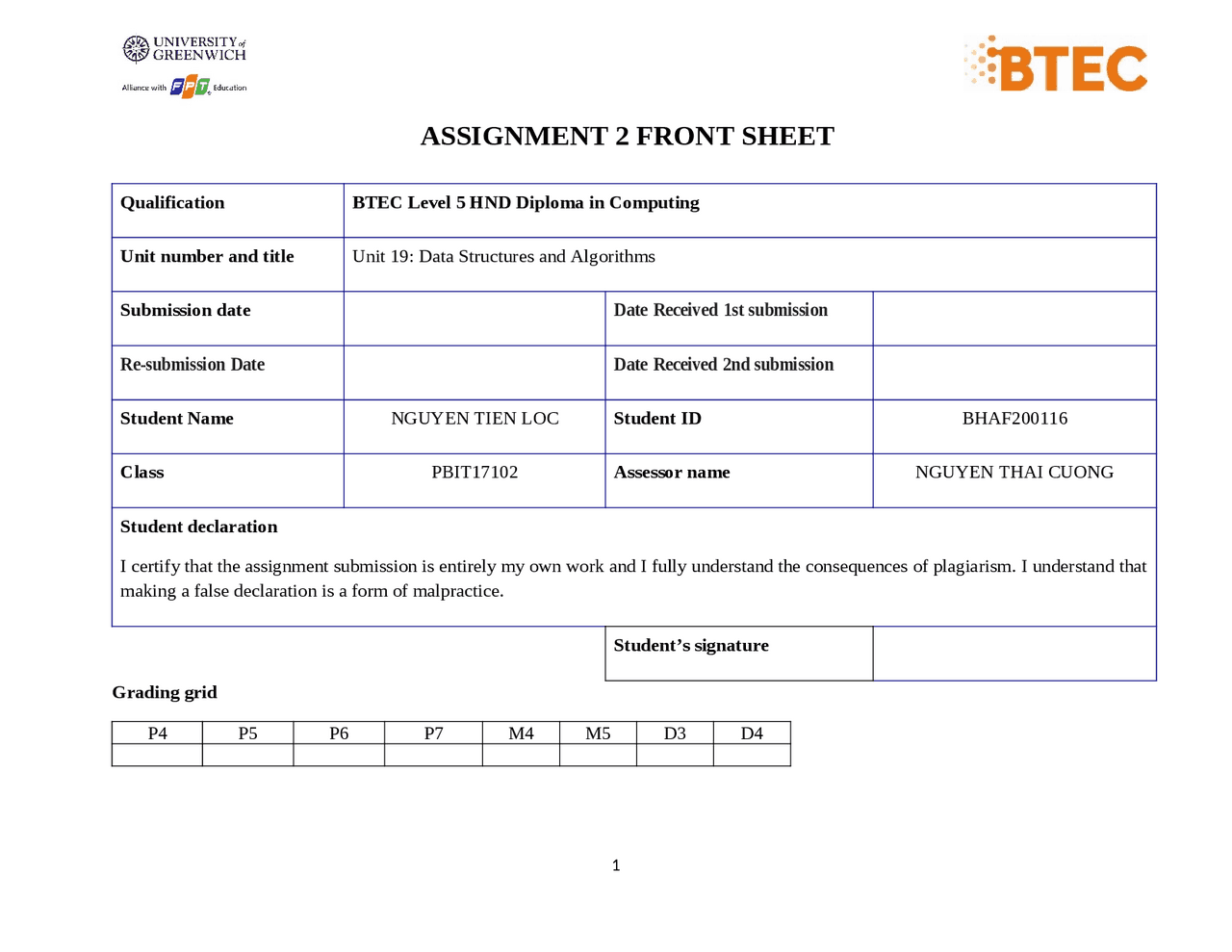 Advance Programming Assignment2 Assignments Advanced Computer