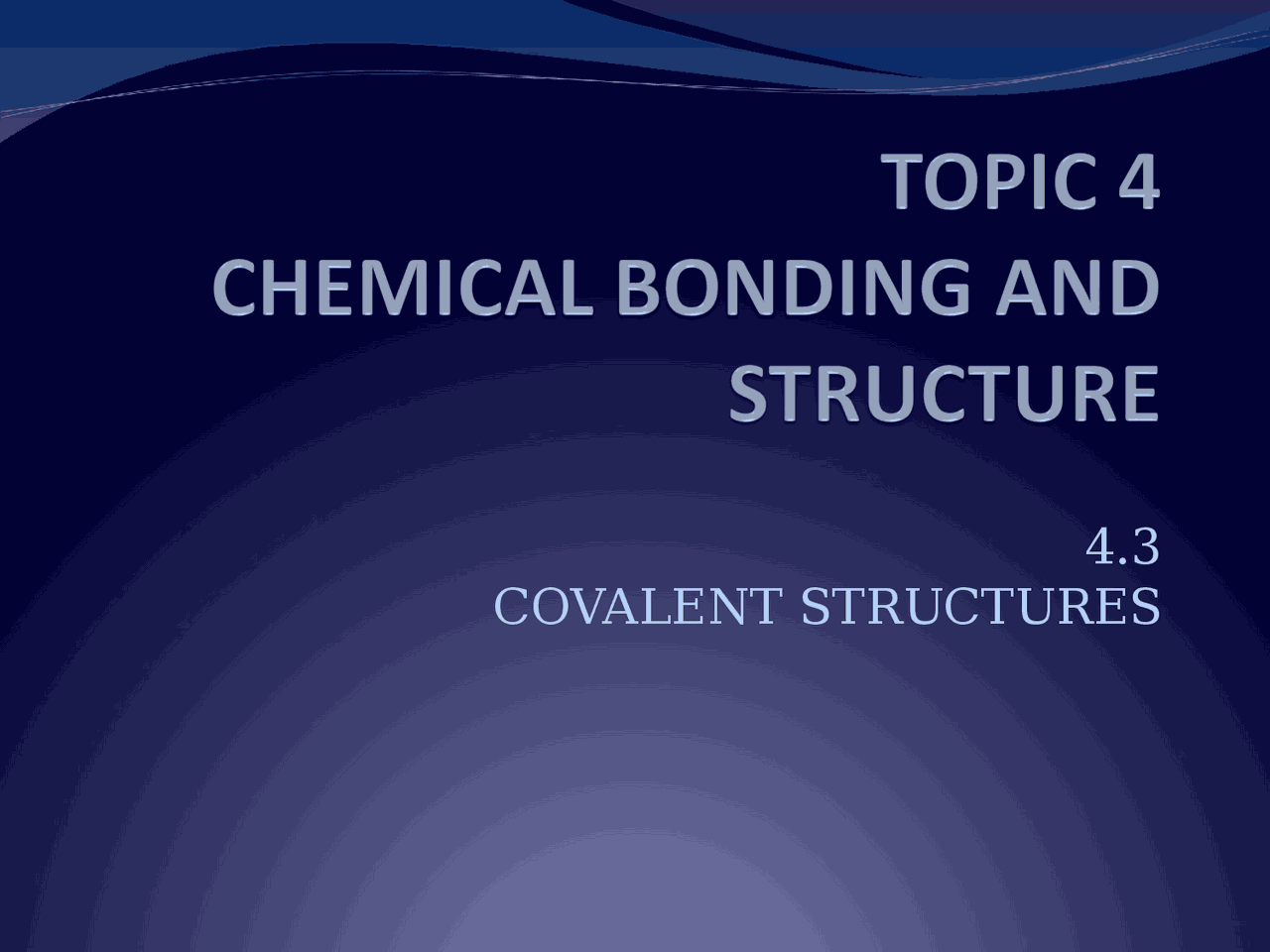 4_3_covalent_structures | Slides Chemistry | Docsity