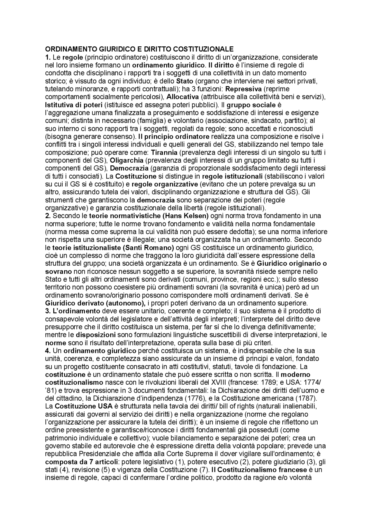 Istituzioni Di Diritto Pubblico Appunti Di Istituzioni Di Diritto