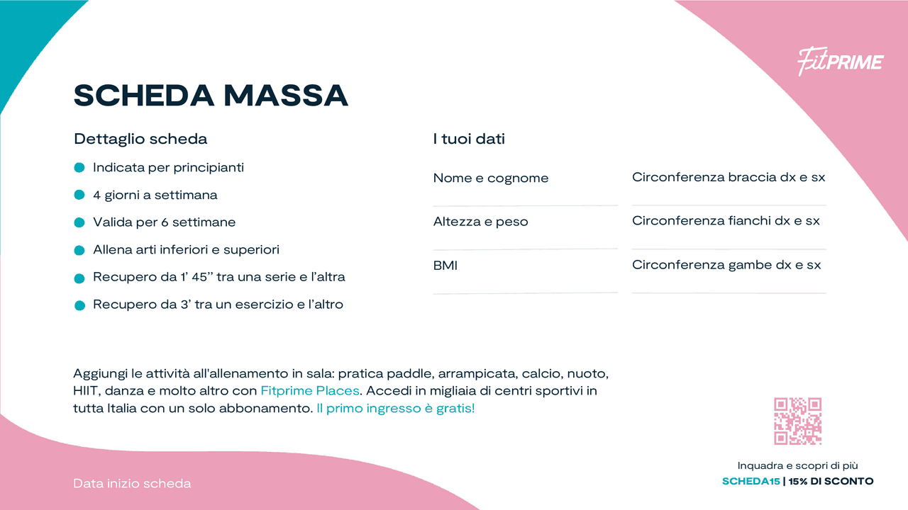 Schede Di Fitness Abc Esercizi Di Scienze Motorie Docsity