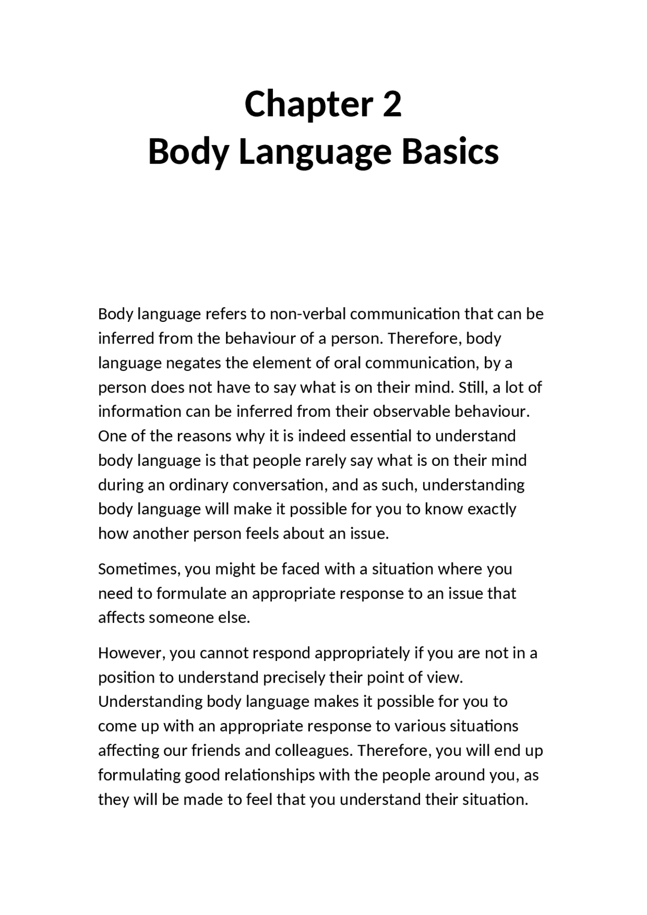 Understanding Body Language | Cheat Sheet Psychology | Docsity Understanding Body Language | Cheat Sheet Psychology | Docsity