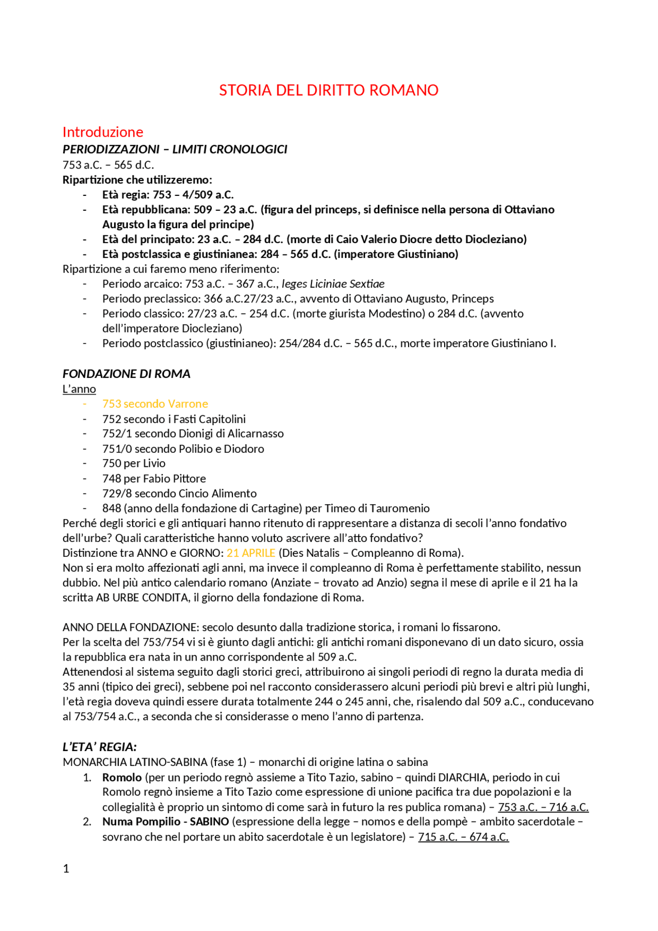 Appunti di Storia del Diritto Romano | Appunti di Storia del Diritto ...