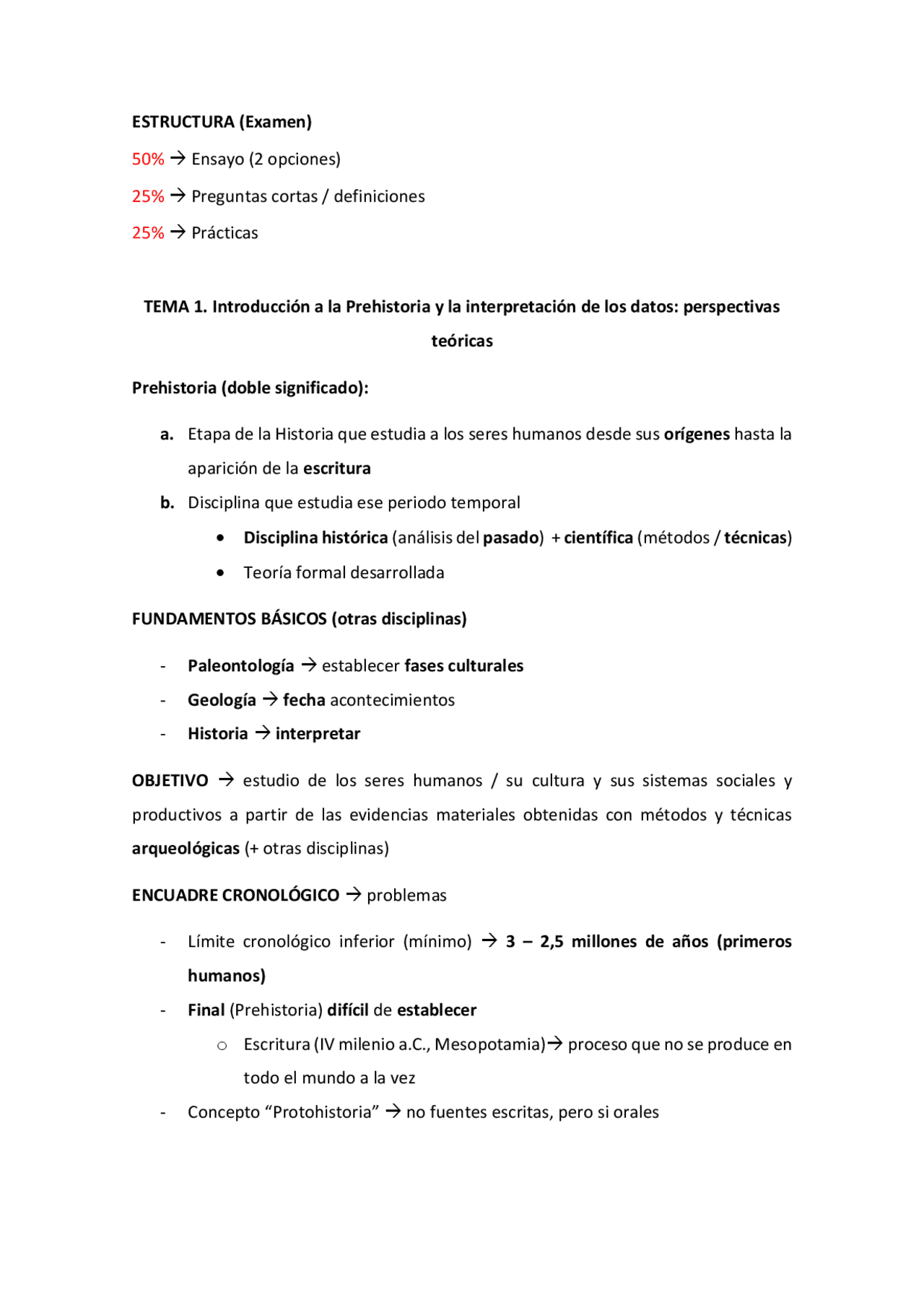 Prehistoria I Apuntes Apuntes De Prehistoria Docsity