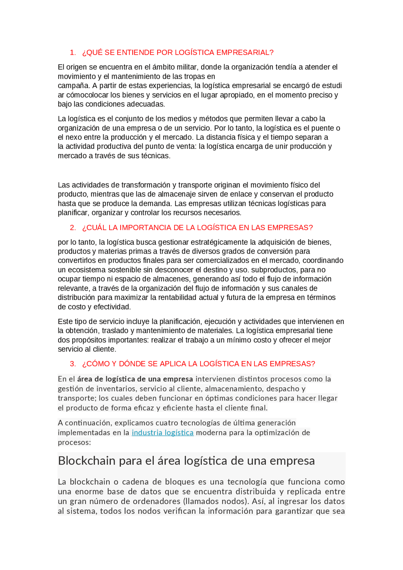 Logistica Y Almacenamineto Resúmenes De Logística Docsity