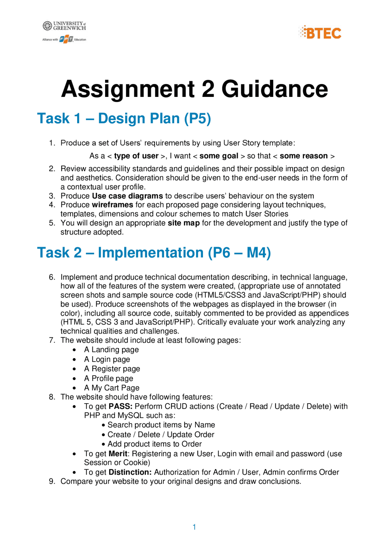Assignment 2 Guidance Thesis Web Programming And Technologies Docsity