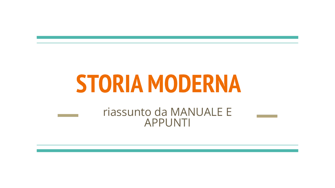 Appunti E Riassunto Del Manuale Schemi E Mappe Concettuali Di Storia