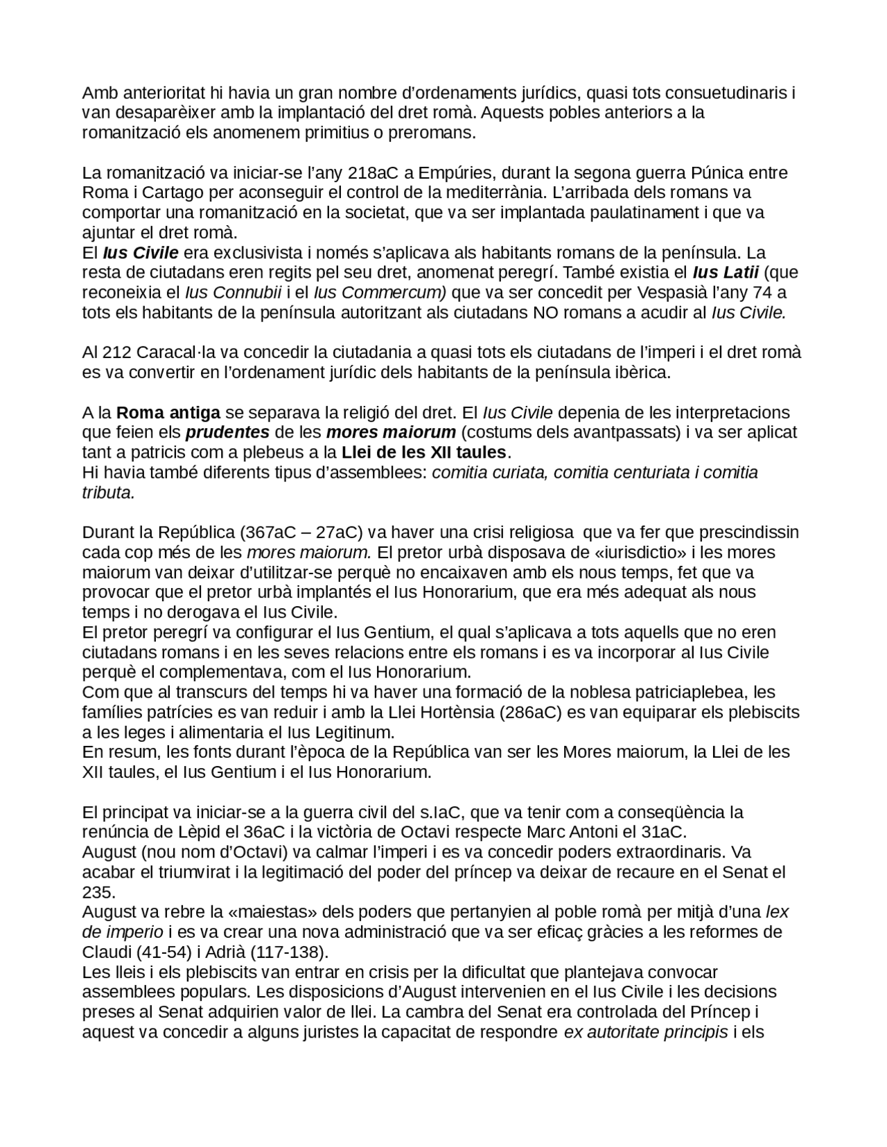 Apunts De HistÒria Del Derecho Apuntes De Historia Del Derecho Docsity