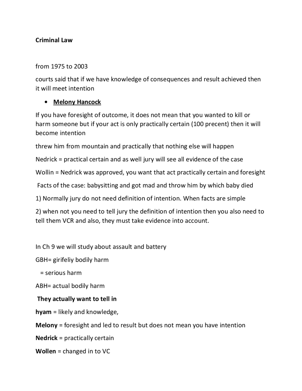 Criminal Law intention, Means intention in Criminal law | Schemes and ...