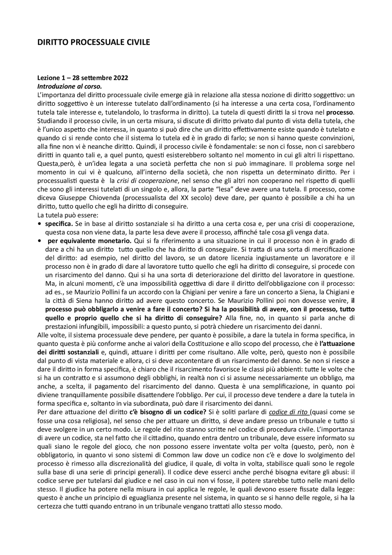 Sbobinature diritto processuale civile 2023 1 modulo | Sbobinature di Diritto Processuale Civile ...