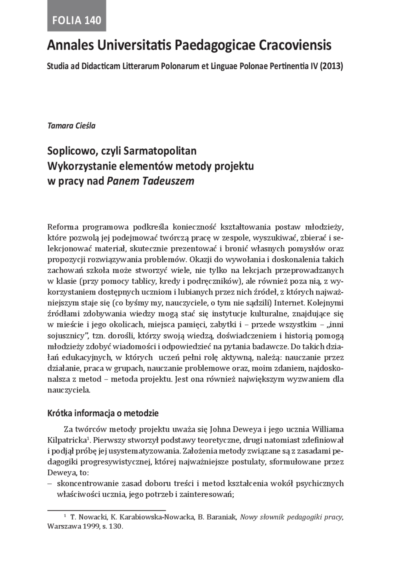 Soplicowo, czyli Sarmatopolitan. Wykorzystanie elementów ... | Notatki ...