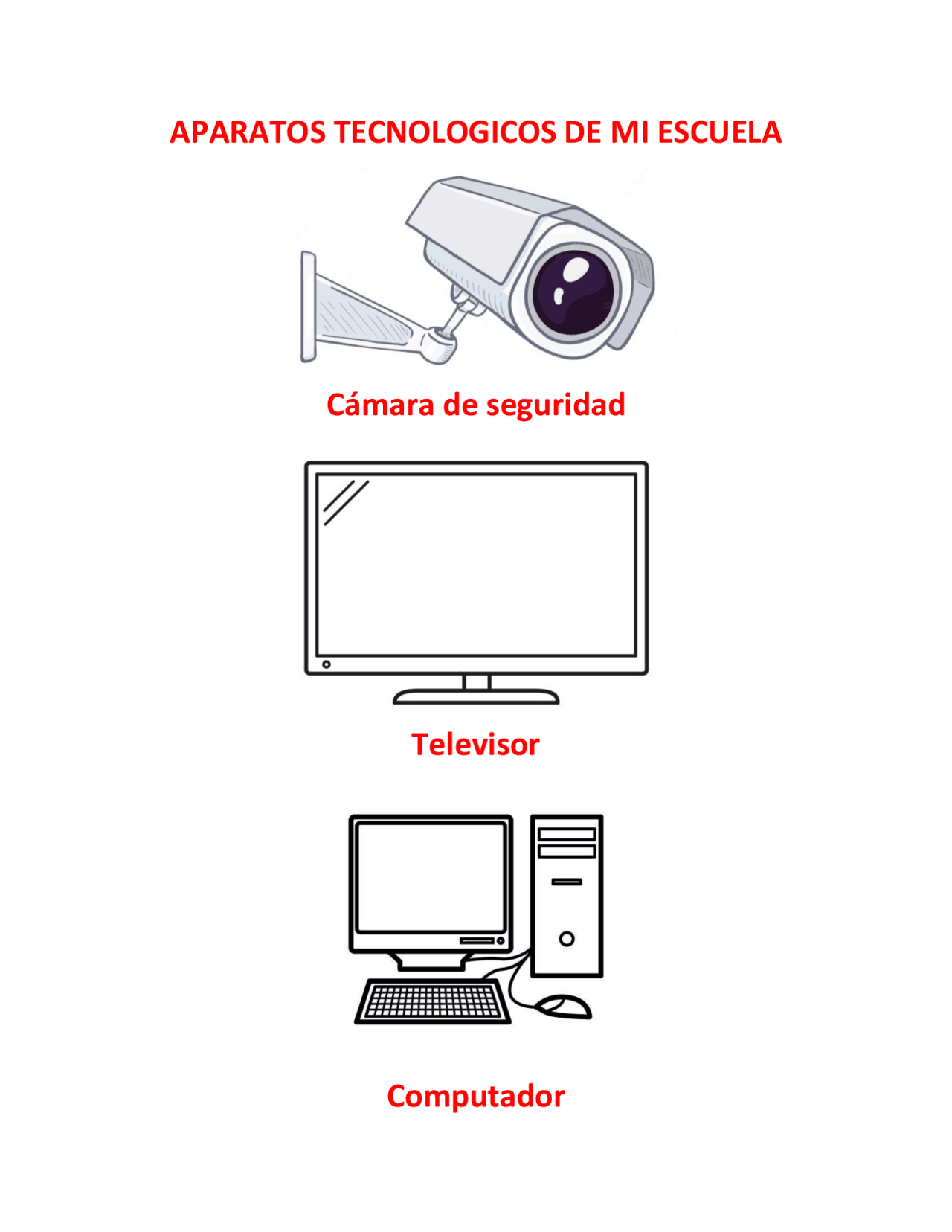 Aparatos tecnológico | Ejercicios de Informática | Docsity