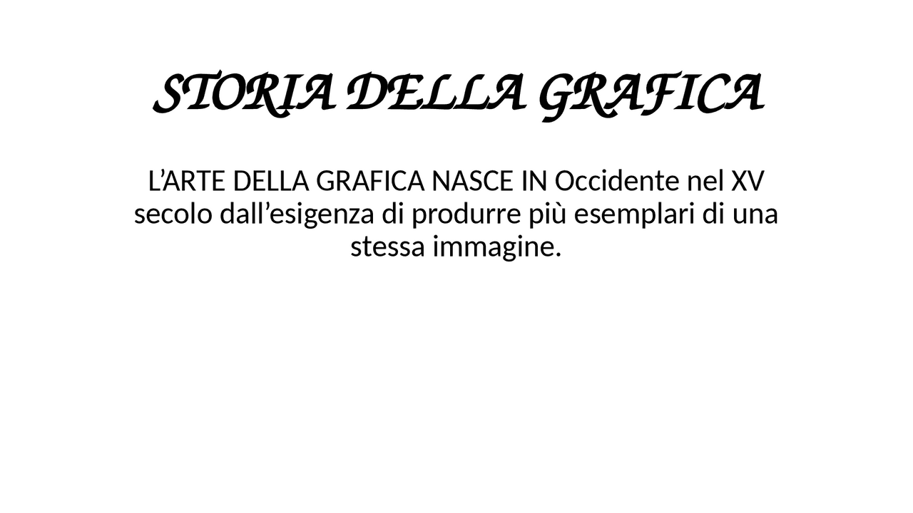 Storia Della Grafica Dispense Di Laboratorio Di Grafica Docsity
