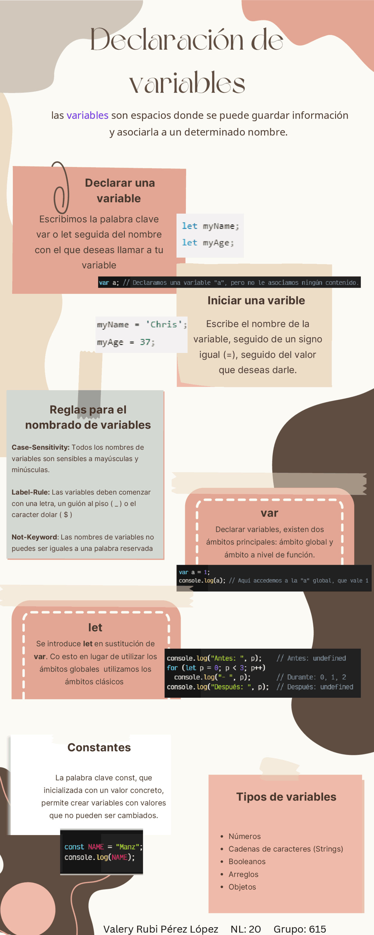 Variables Javascript Monografías Ensayos De Informática Docsity