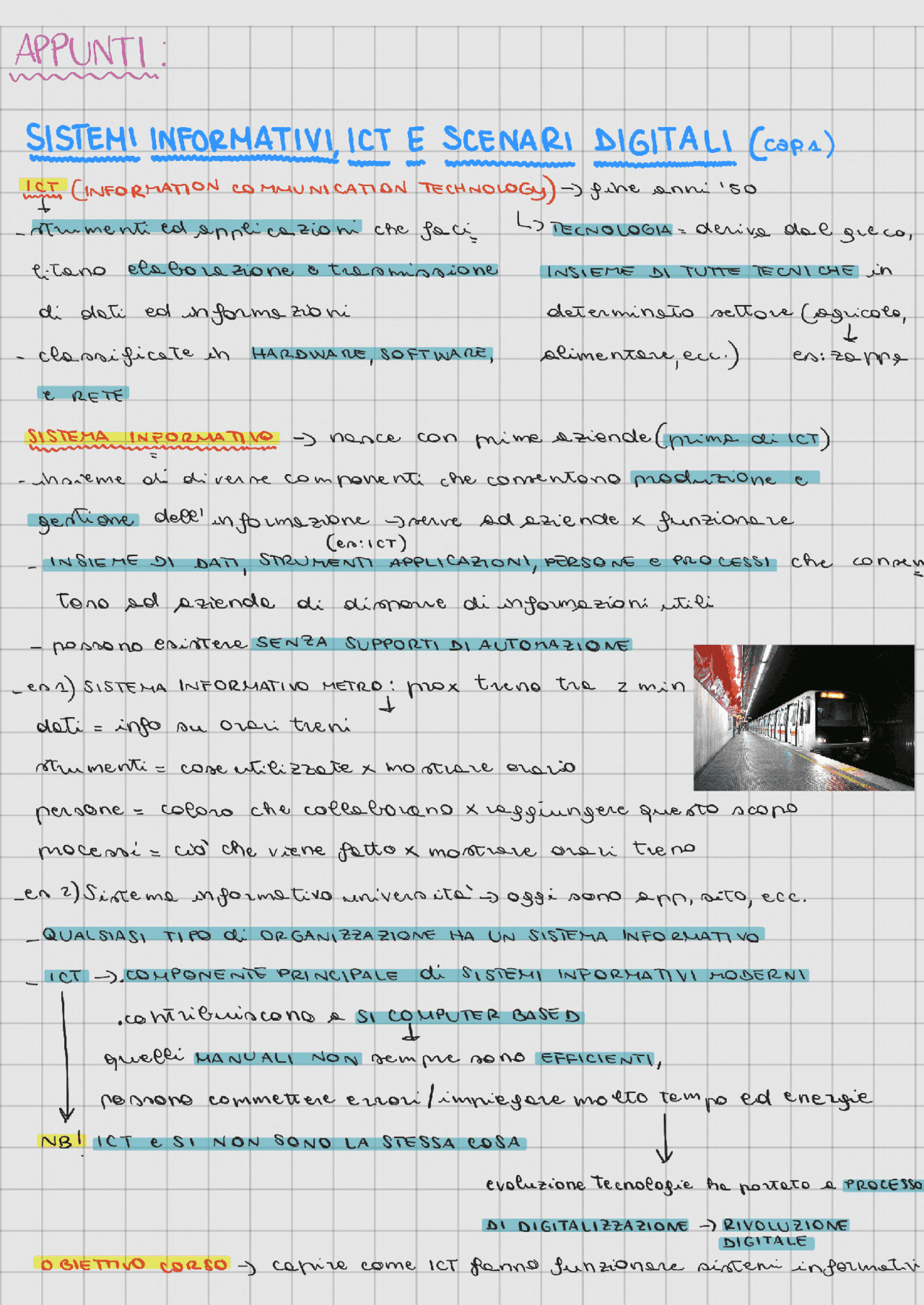 Appunti SISTEMI INFORMATIVI E TREND DIGITALI, SCHEMATICI. VOTO: 30 (PARTE 1) | Appunti di ...