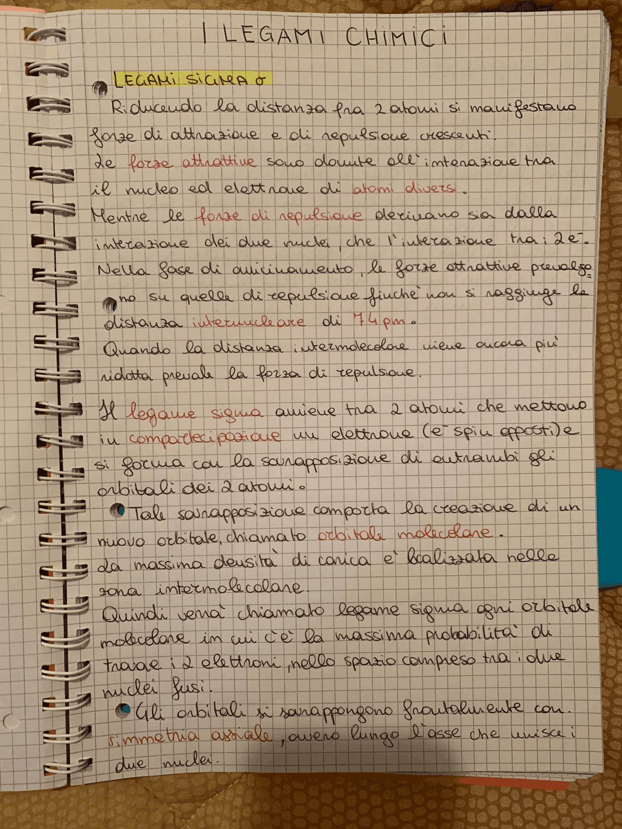 Legame chimico pi greco | Sintesi del corso di Chimica | Docsity