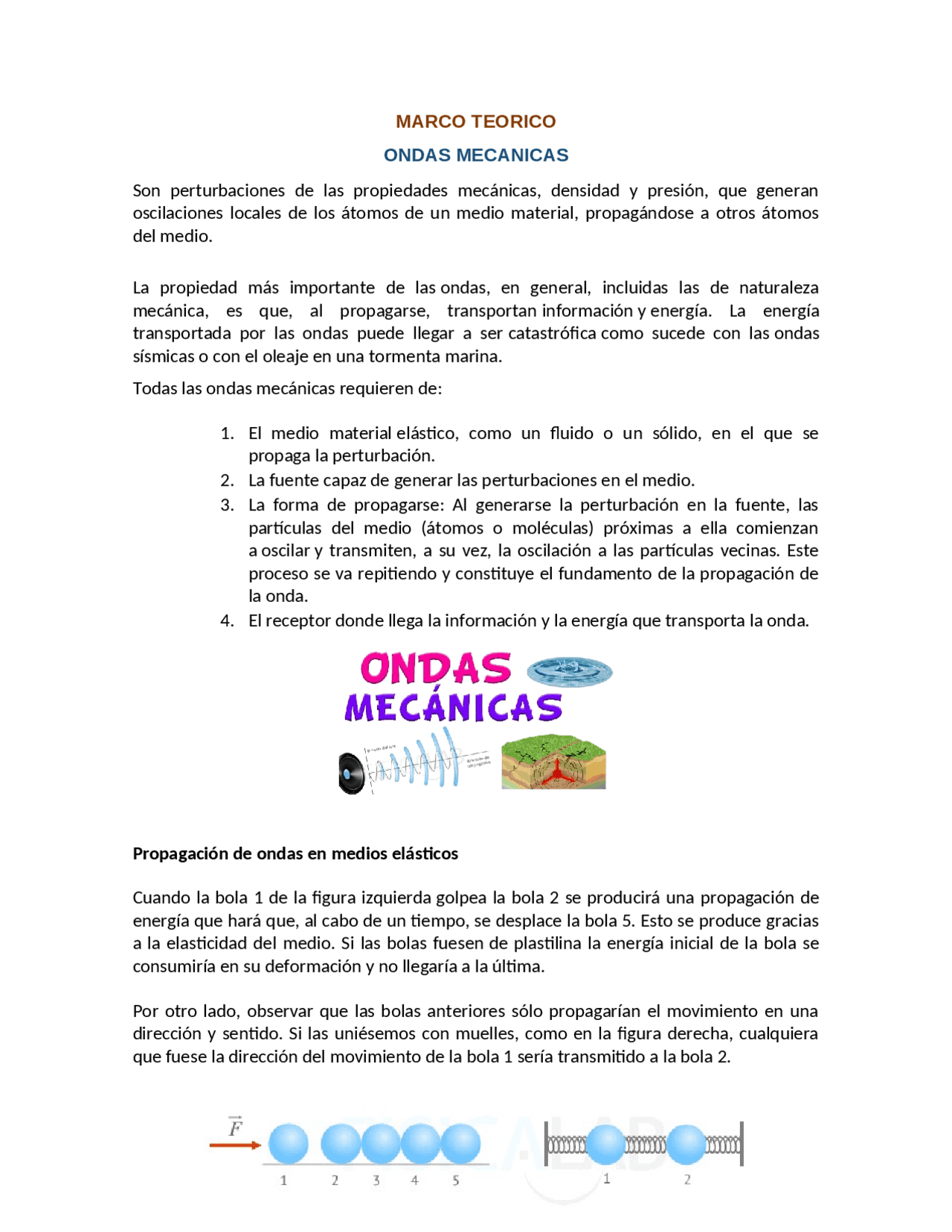 Marco teorico de practicas fisica 2 | Summaries of Physics | Docsity