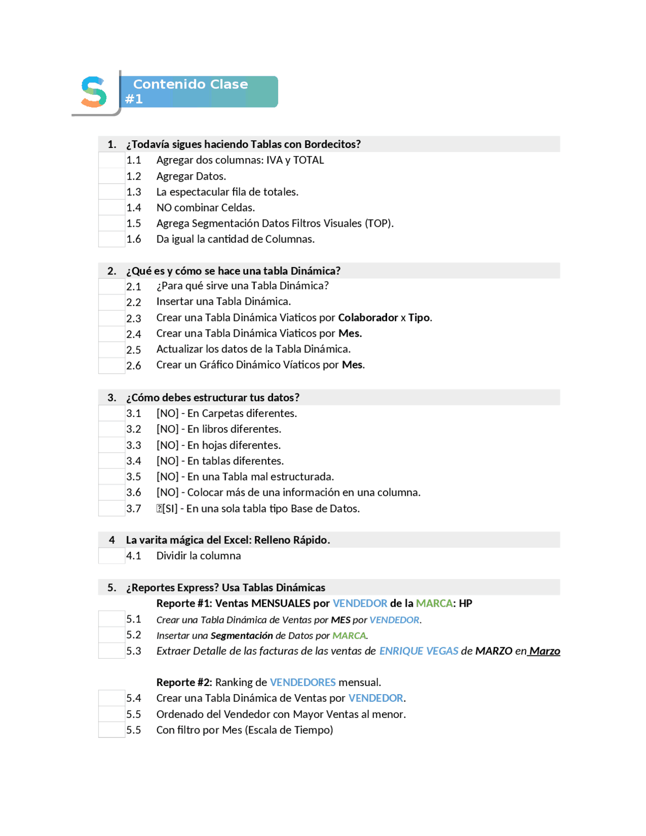 Funciones Excel lógicas | Ejercicios de Informática | Docsity