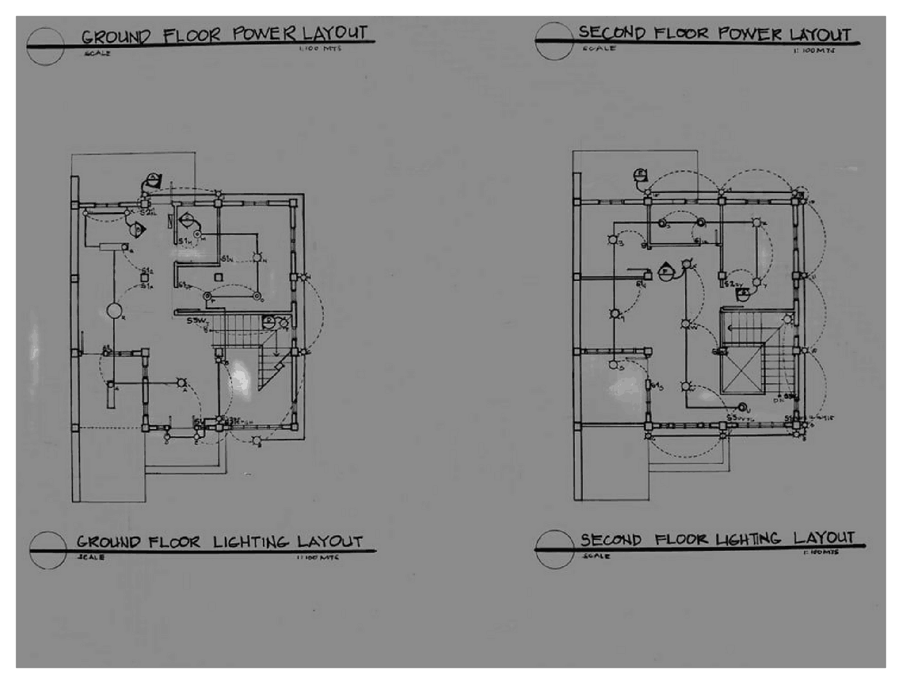 ELECTRICAL PLANS AND OUTLINE | Study notes Architecture | Docsity